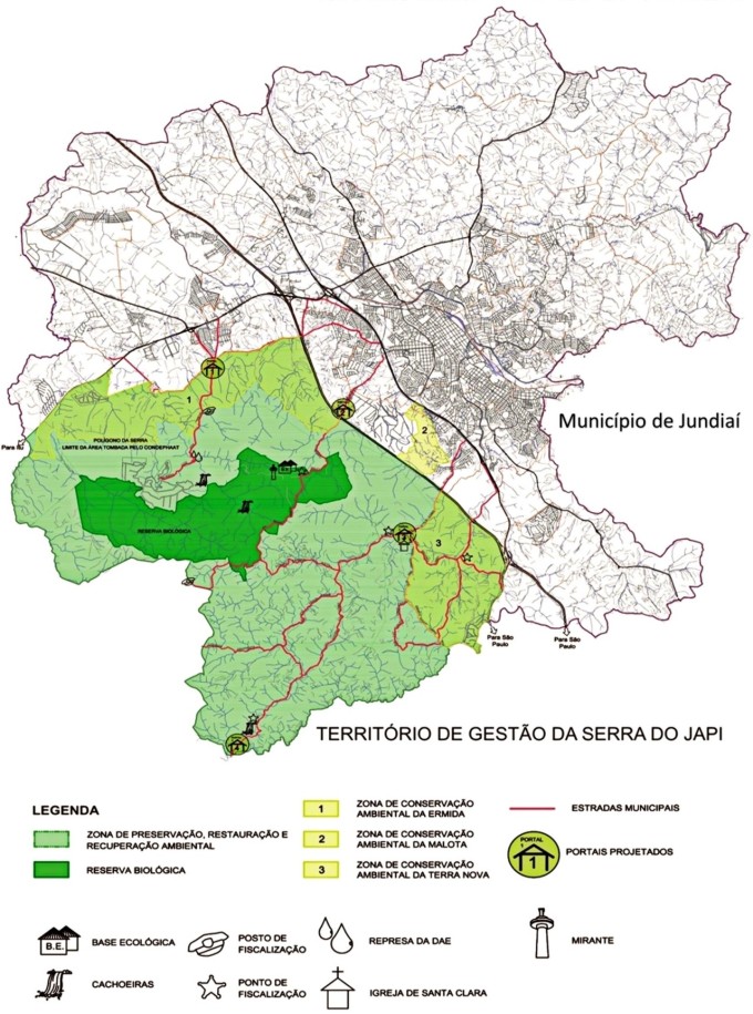 Localização da Serra do Japi | Fundação Serra do Japi
